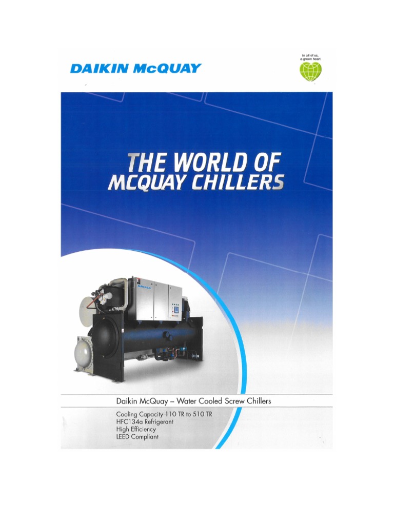 Water Cooled Screw Chiller PFS - INDIA - Catalogue | PDF