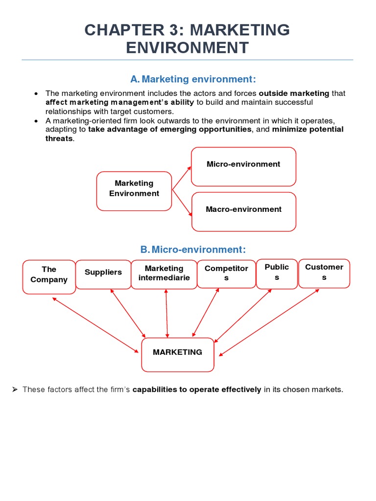 Understanding the Marketing Environment | PDF | Marketing | Supply Chain