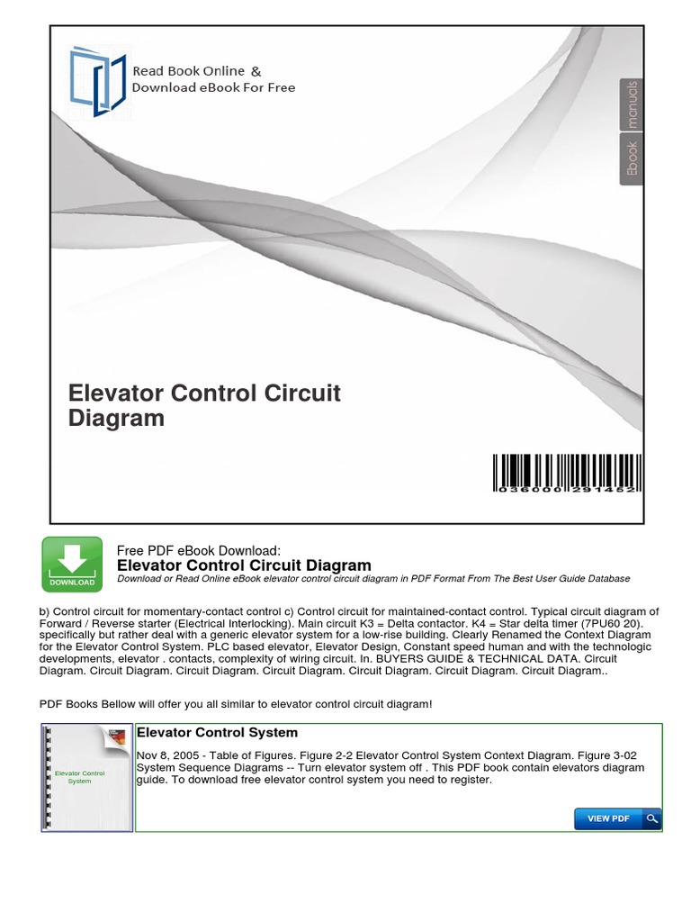 Elevator Control Circuit Diagram Guide | PDF | Electronic Circuits ...