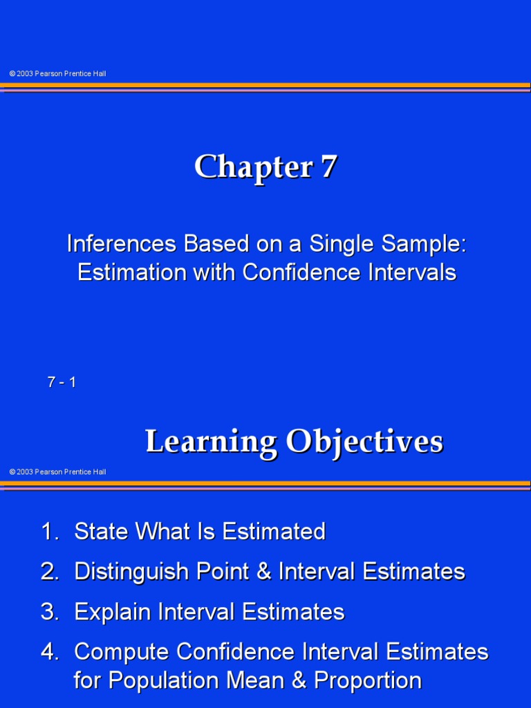 Inferences Based On A Single Sample: Estimation With Confidence Intervals | PDF | Estimation ...