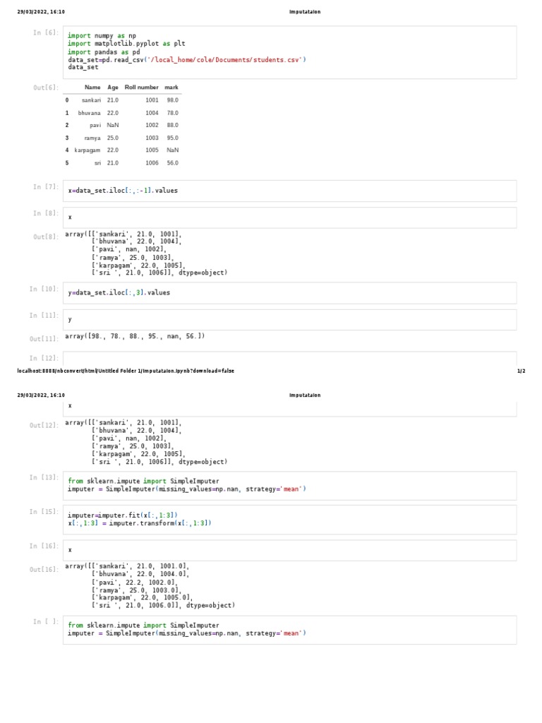 Import As Import As Import As Numpy Np Matplotlib Pyplot Plt Pandas 
