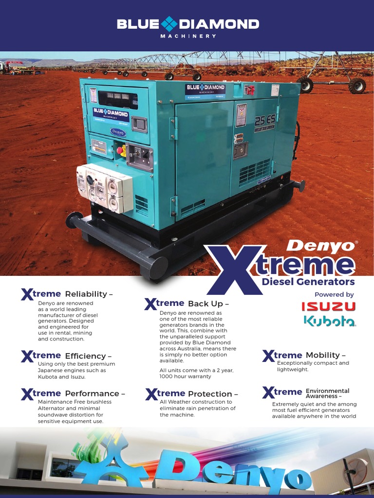 Denyo Catalogue | PDF | Electric Generator | Diesel Engine