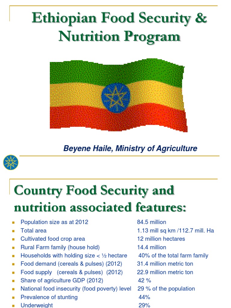 Ethiopian Food Security Program Overview | PDF | Food Security | Foods