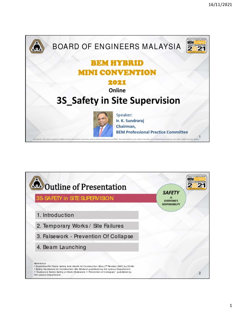 Paper 8 - 3S Safety in Site Supervision | PDF | Occupational Safety And Health | Safety
