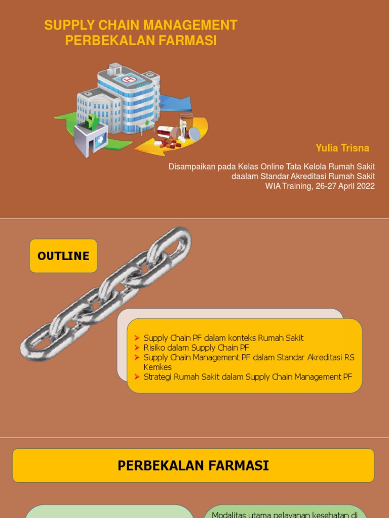 Supply Chain Management Obat Dan Alkes Yulia - 1703 | PDF