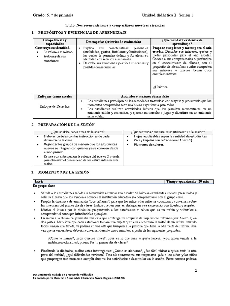 Nos Encontramos Y Compartimos Vivencias Pdf Las Emociones Aprendizaje