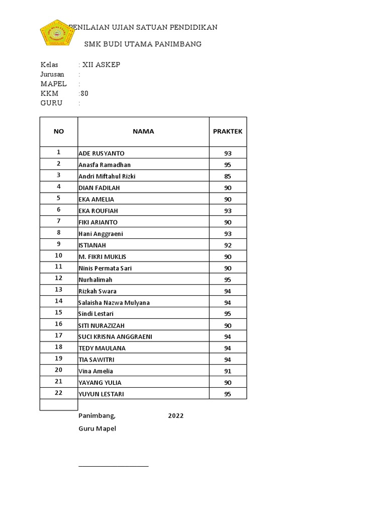Uprak Pai 2022 | PDF