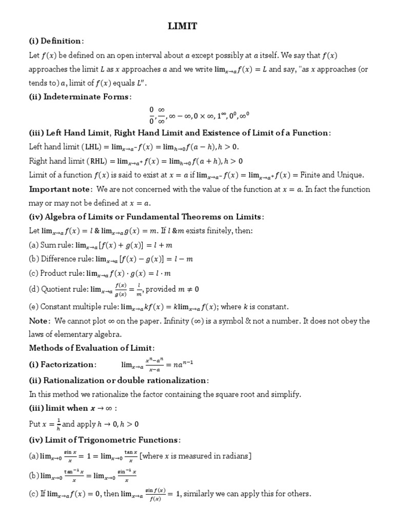 Limit Continuity | PDF | Mathematical Concepts | Mathematical Objects