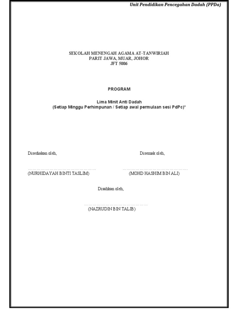 Buku 5 Minit Anti Dadah | PDF | Pengembangan Diri