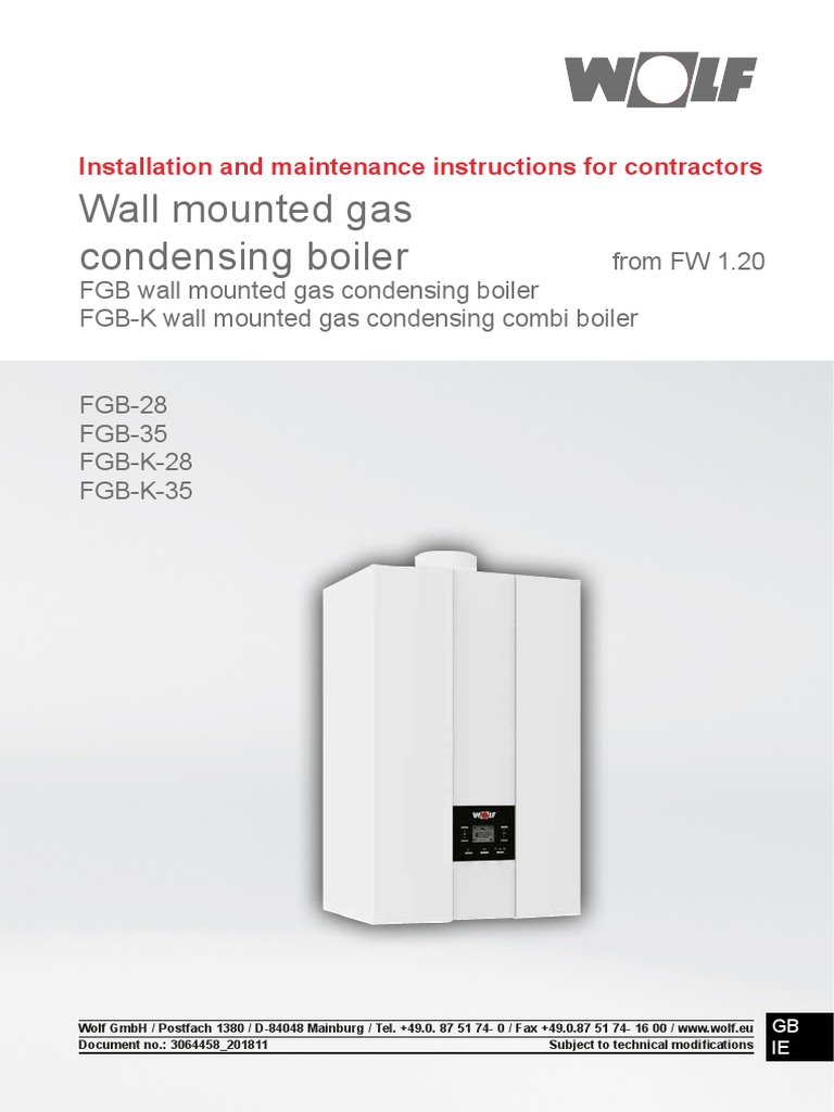 FGBK Series | PDF | Boiler | Water Heating
