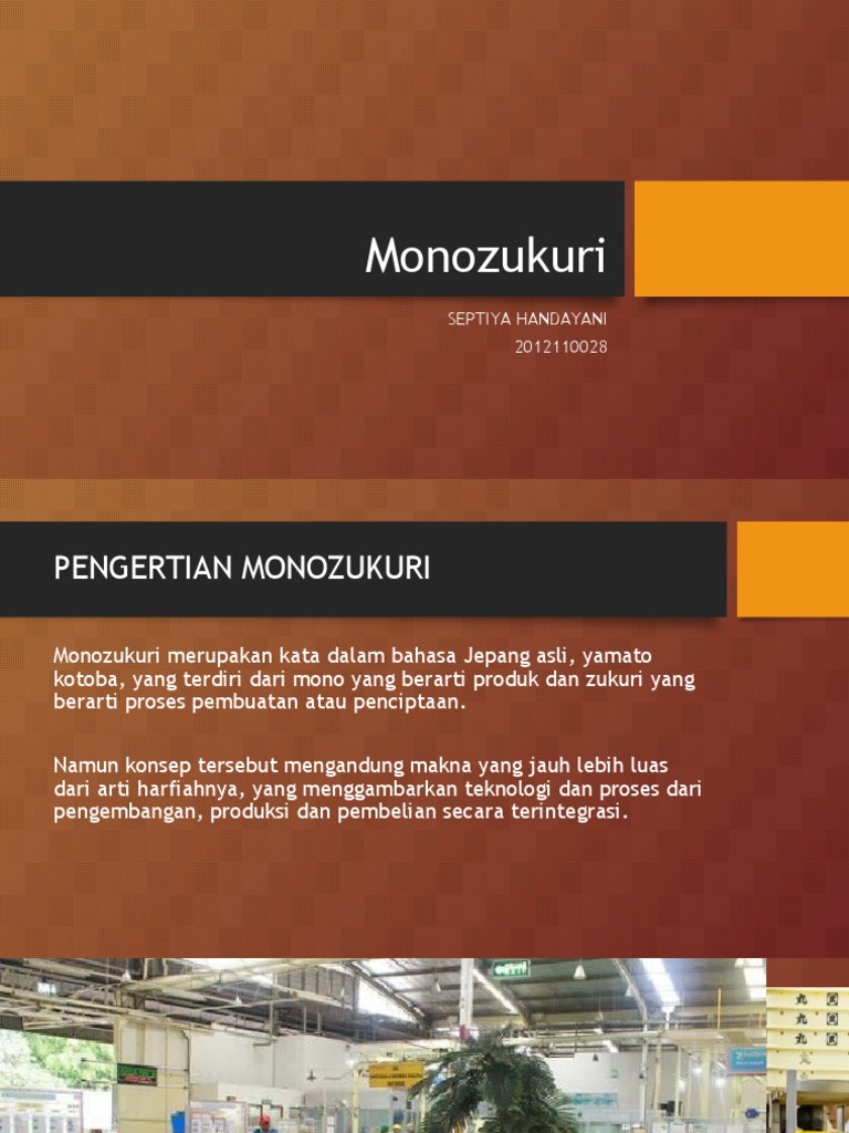 Monozukuri: Septiya Handayani 2012110028 | PDF | Seni