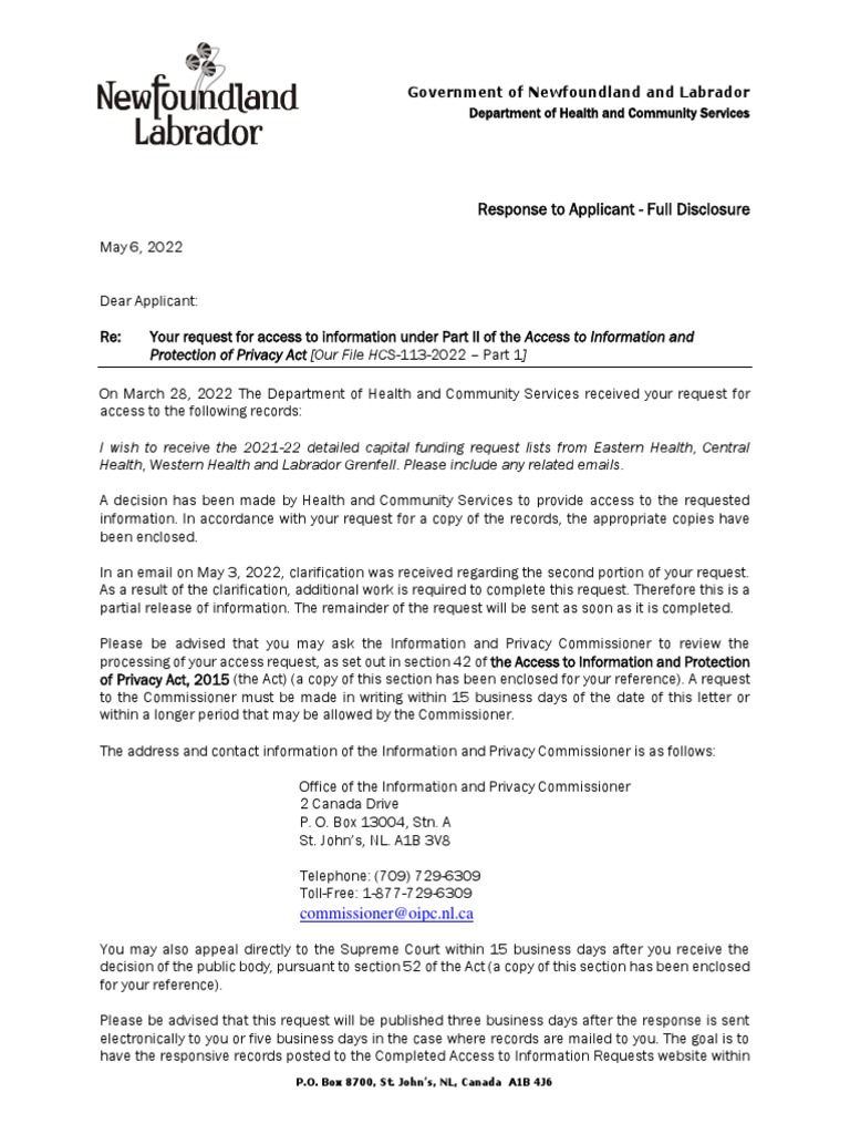 Health Authorities Capital Requests: The Funded and Unfunded | PDF ...