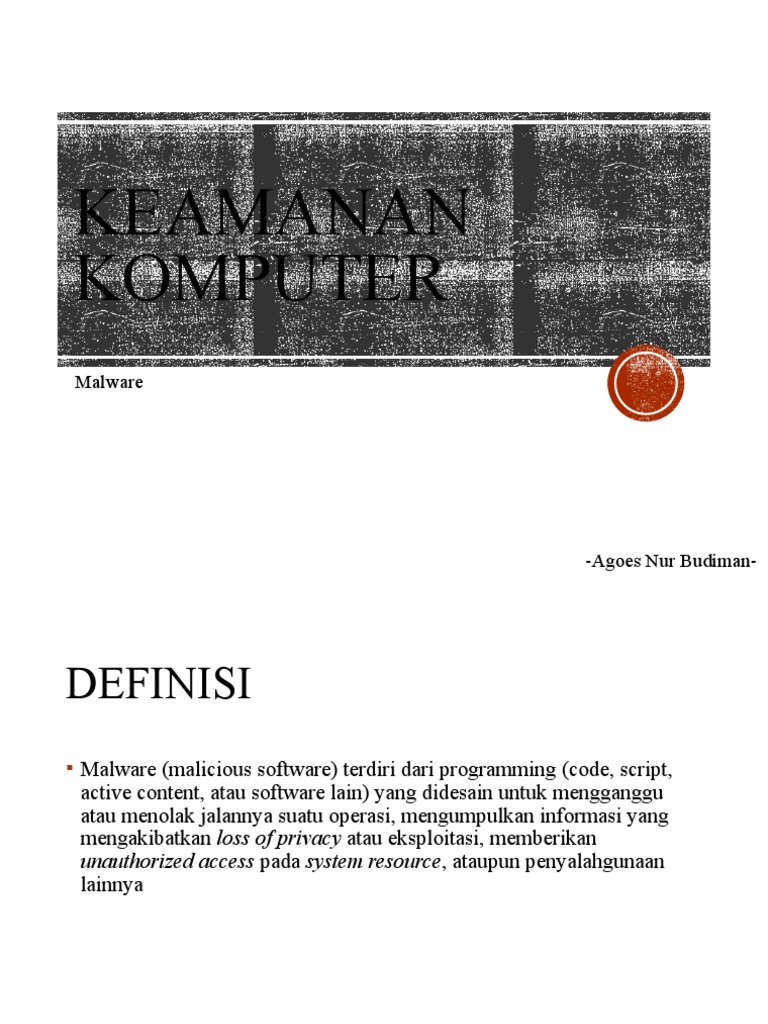 PERTEMUAN 6 Malware | PDF