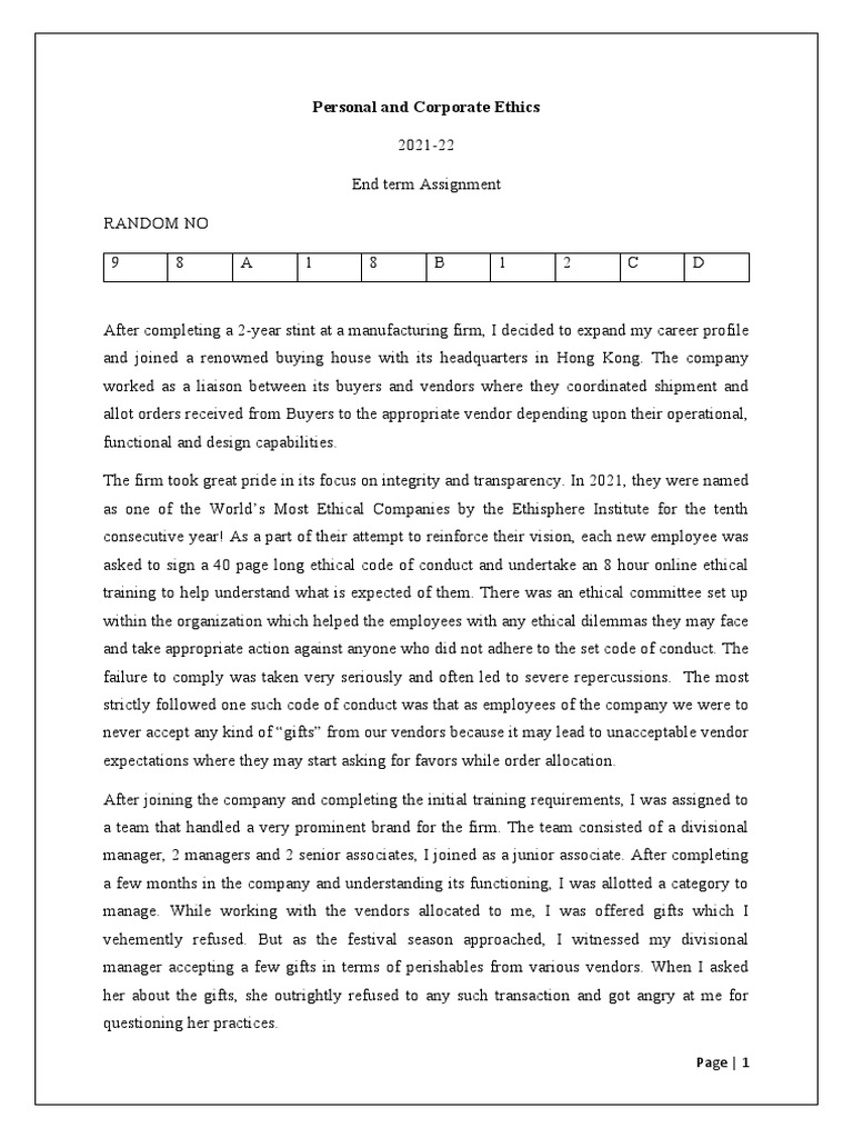 PCE End Term Assignment 98A18B12CD | PDF | Utilitarianism | Social Institutions