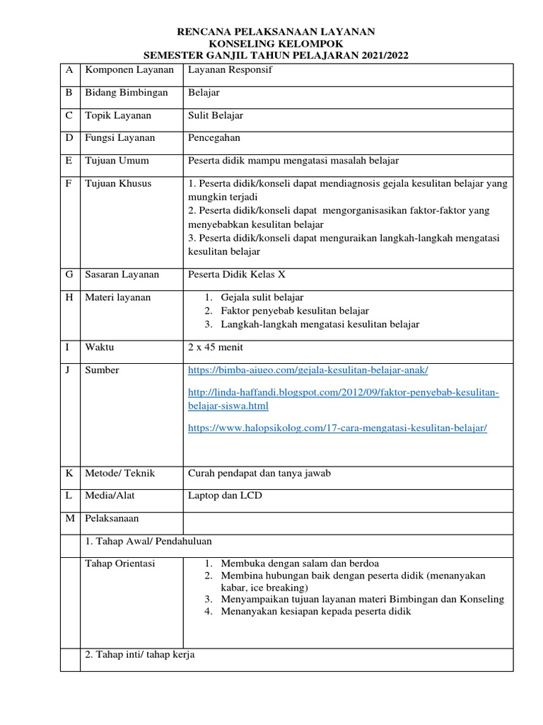RPL Konseling Kelompok - Askil Ahmad - 1944041017 | PDF | Karier ...