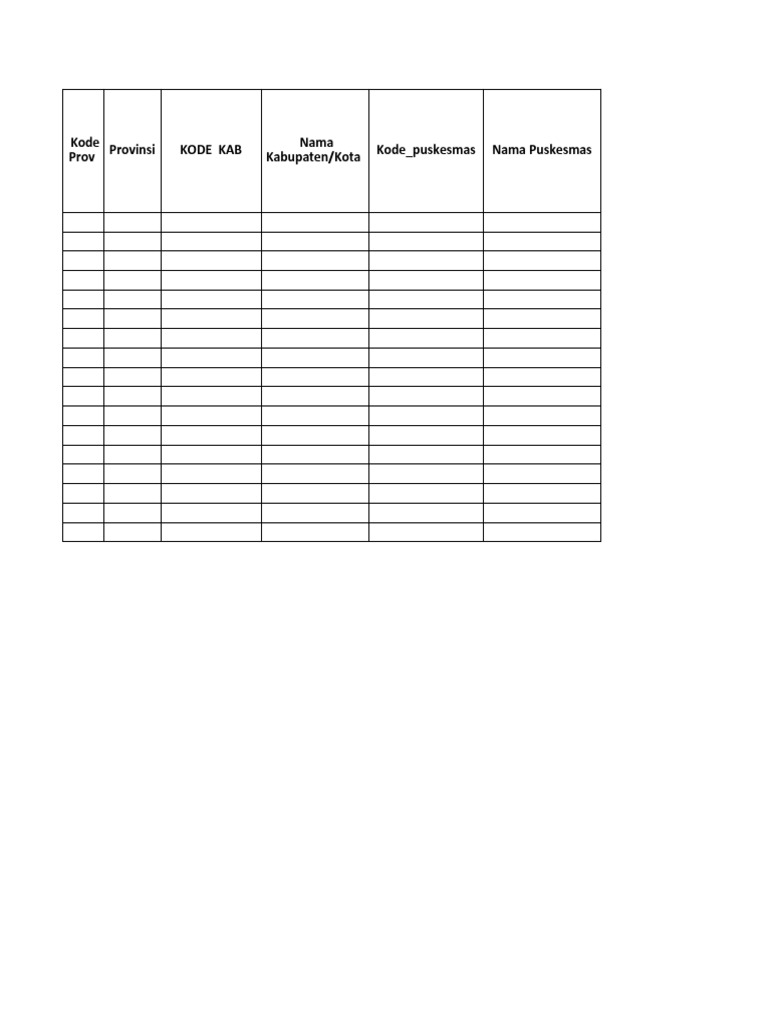 Format Excel Untuk Daerah Bandar Jaya Pdf 