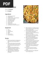 Cooking Rice Flowchart | PDF