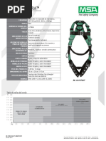 Ficha Técnica Arnés V-FORM™ MSA | PDF