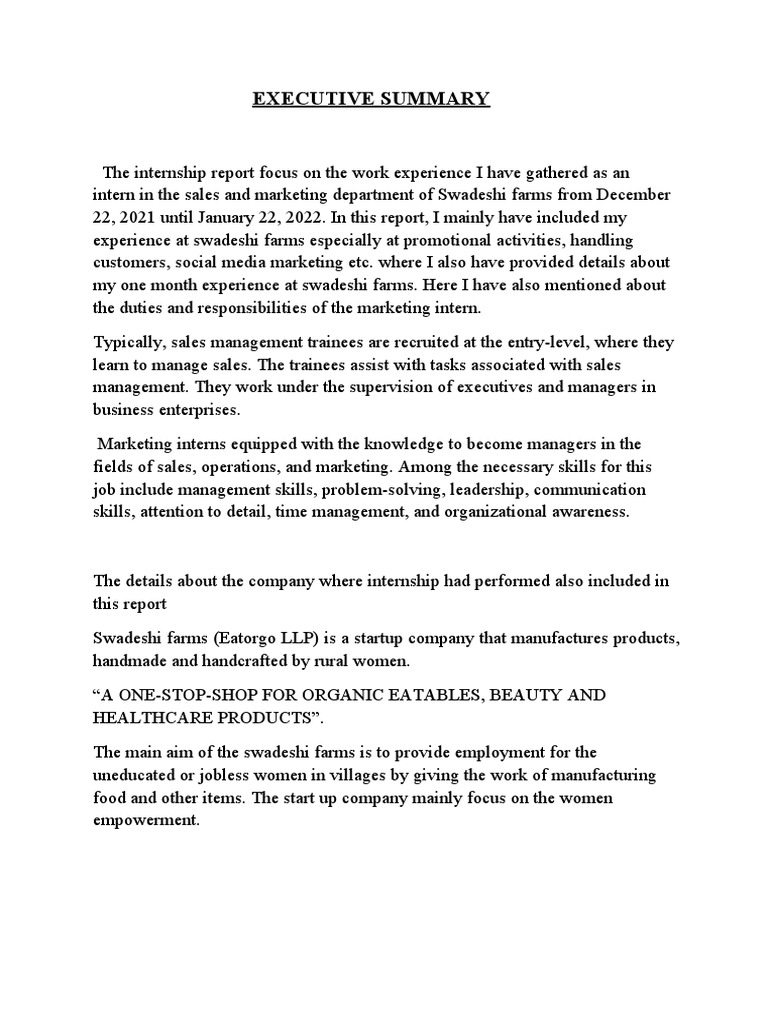 Modified Internship Report | PDF | Marketing | Sales