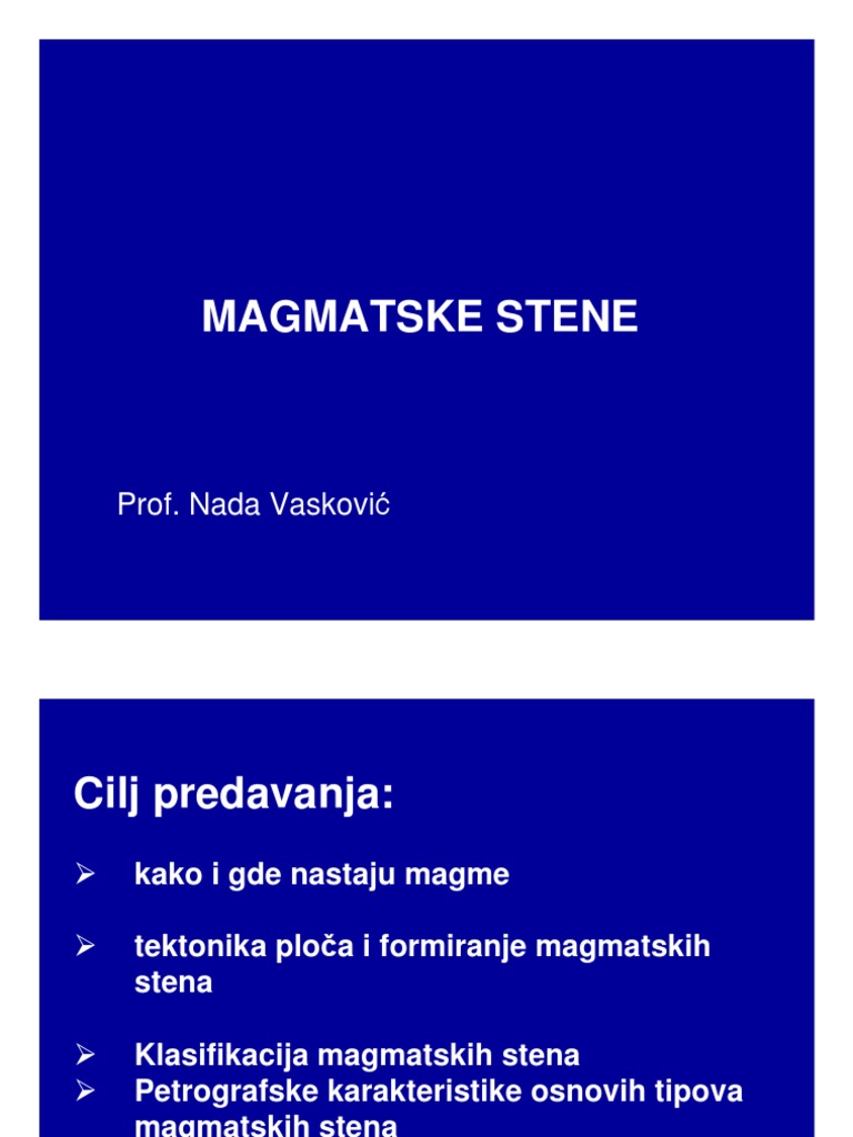 Magmatske Stene | PDF