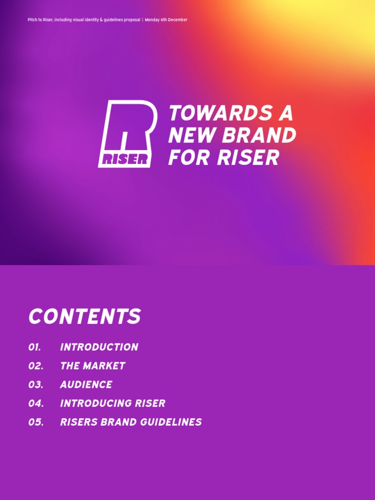 Riser Brand Pitch | PDF | Typography | Brand