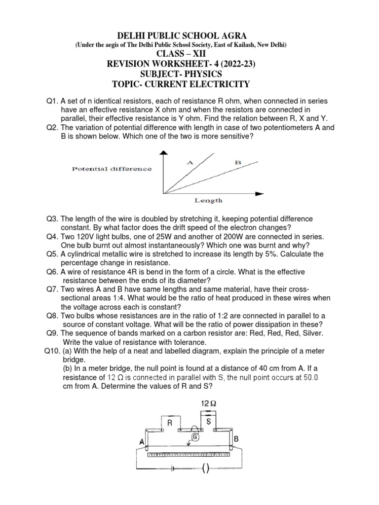 20220502-Xii-Physics-Revision Worksheet-Ch Current Electricity-Session ...