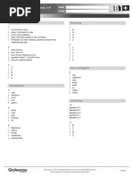 Welcome Unit: Workbook Grade 9 Answer Key | PDF