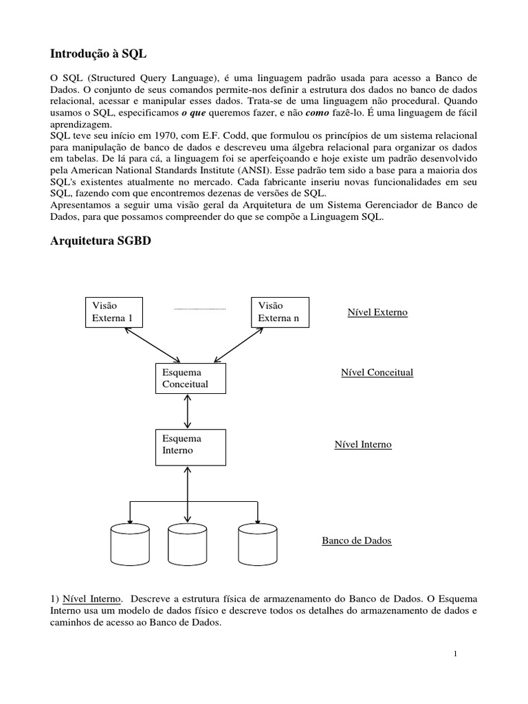 Uma introdução completa à linguagem SQL: conceitos, arquitetura ...