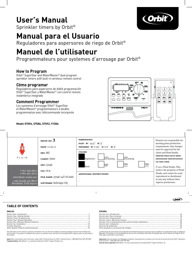 Orbit Super 6 Timer - Web | PDF | Telecomunicaciones | Comunicación