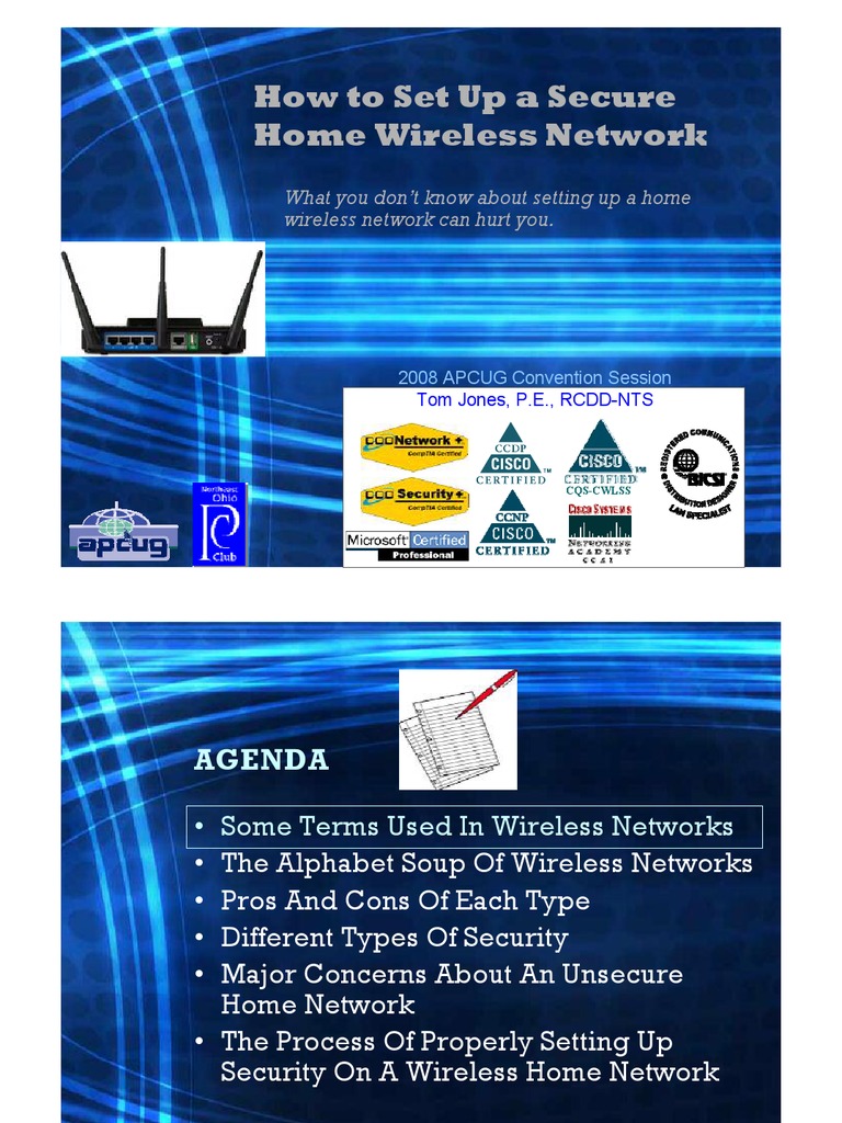How To Set Up A Secure Home Wireless | PDF | Ieee 802.11 | Wireless Lan