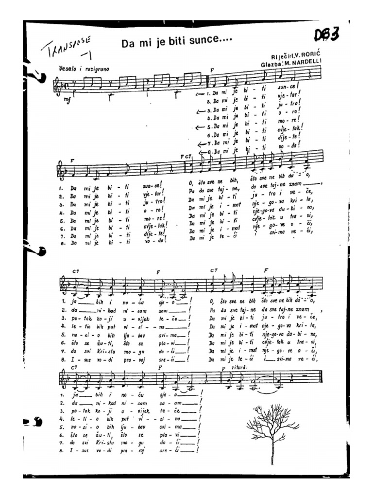 Da Mi Je Biti Sunce | PDF
