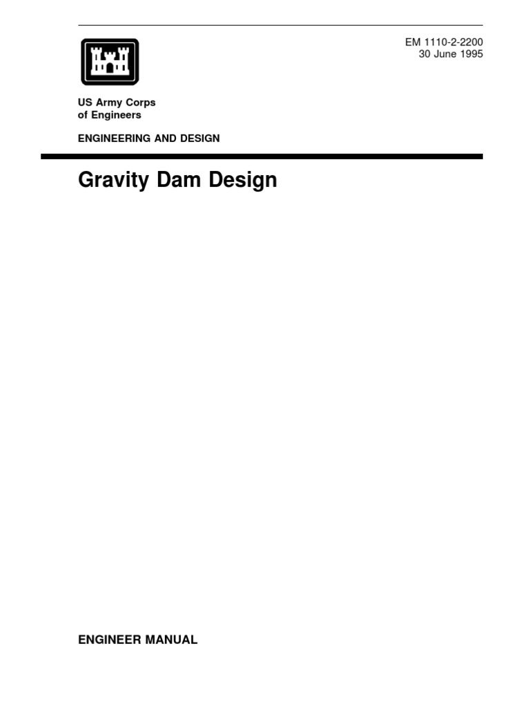 Gravity Dam Design | PDF | Strength Of Materials | Concrete