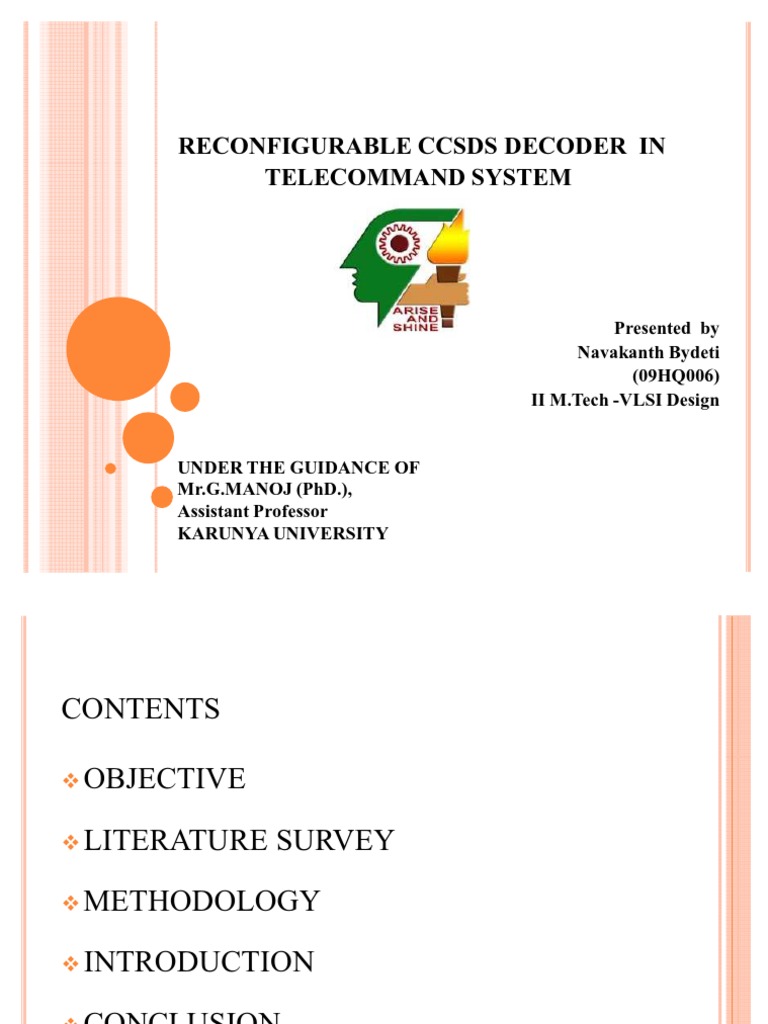 Final PPT of CCSDS TC System | PDF | Cryptography | Error Detection And ...