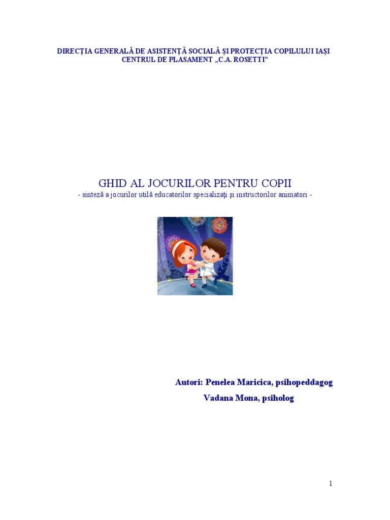 Ghid Al Jocurilor Pentru Copii | PDF