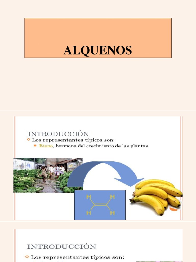Alquenos Diapositivas | PDF | Alqueno | Química Física