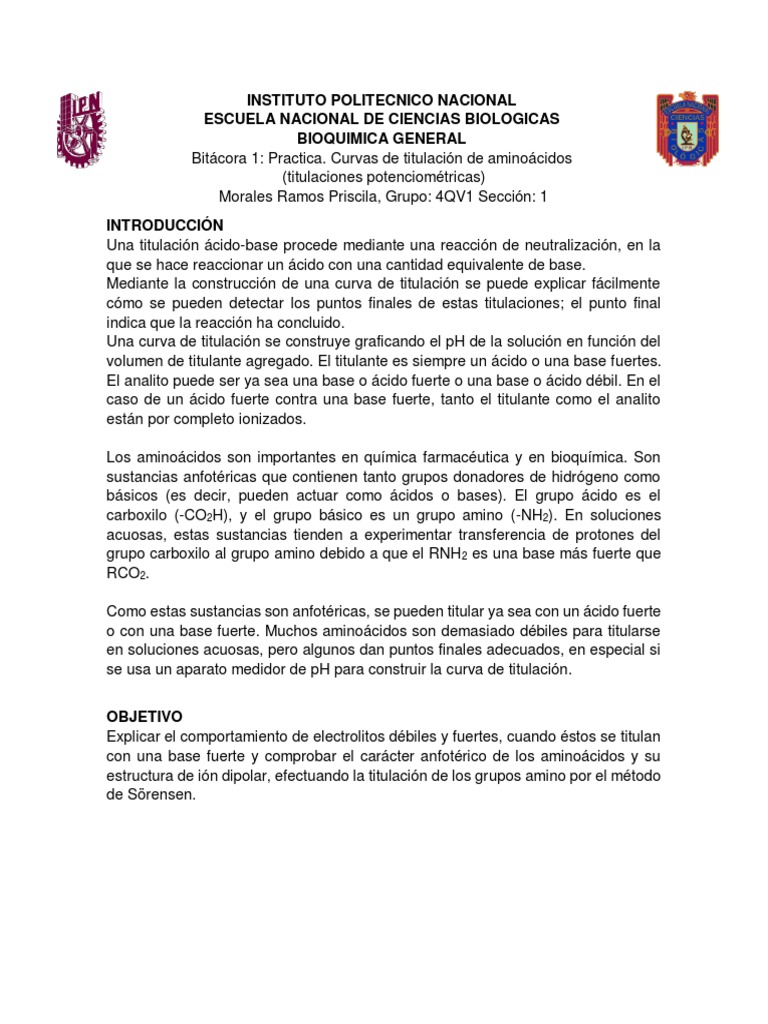 Bitácora 1 | PDF | Valoración | Química