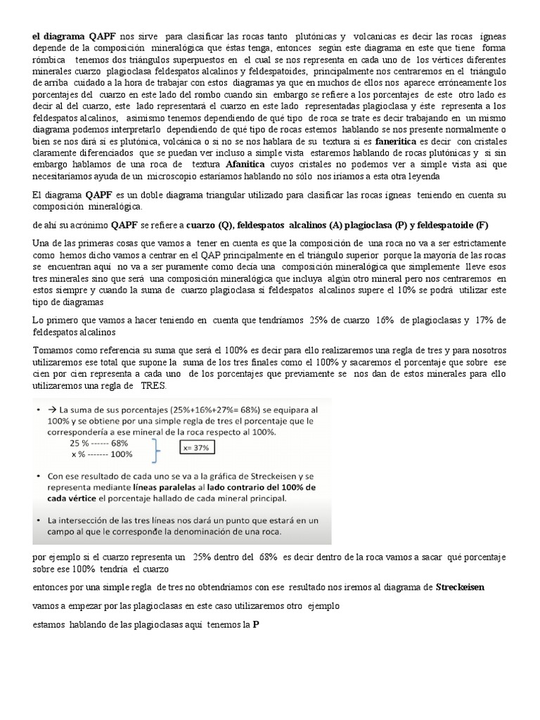 Diagrama QAPF | PDF | Roca ígnea | Geología