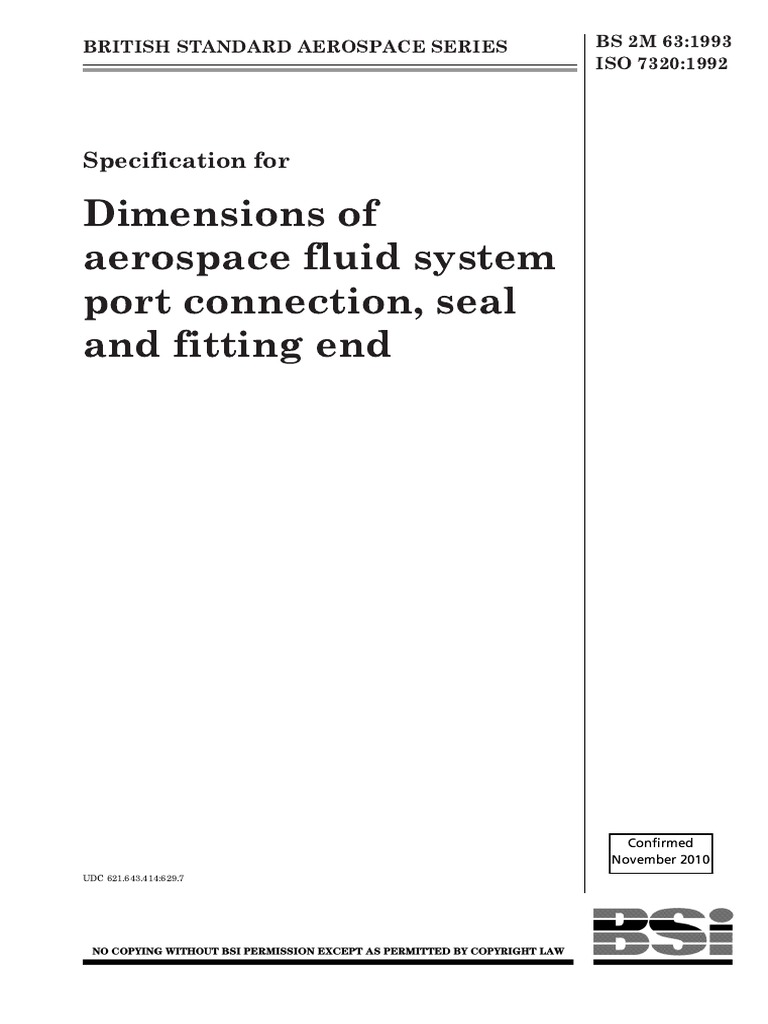 BS 2M 63-1993 (2010) Iso 7320-1992 | PDF | Copyright | International ...