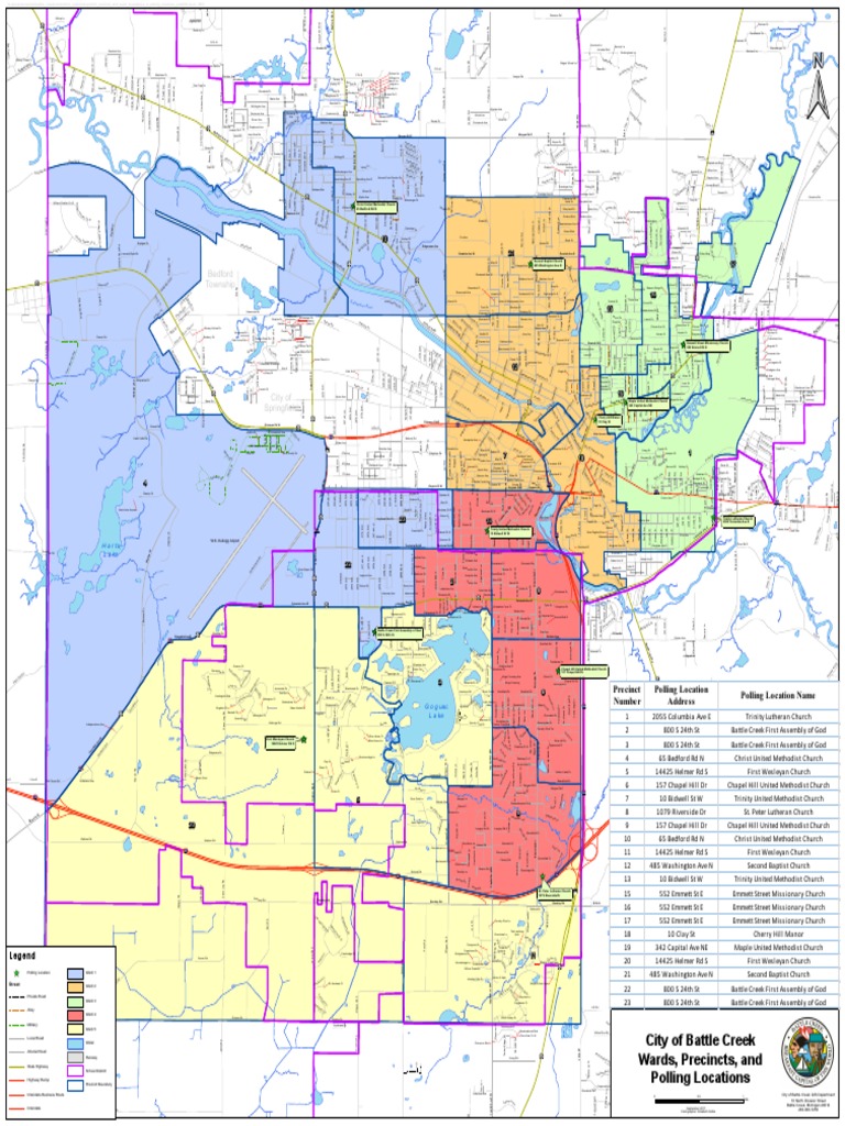 BC City Map All Wards and Pcts | PDF