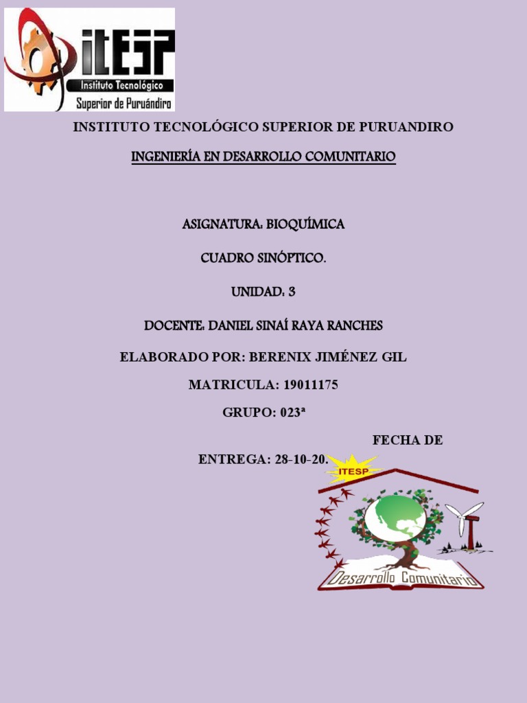 Bioquimica U3.. | PDF | Carbohidratos | Metabolismo