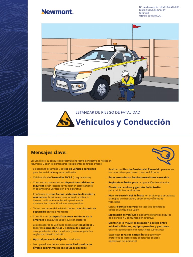 Fatality Risk Standard - Vehicles and Driving - Spanish | PDF ...