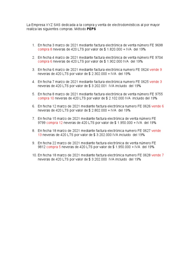 Ejercicio Metodo Peps May 23 | PDF