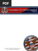Formulario DS160 Espanol | PDF | Visa de viaje