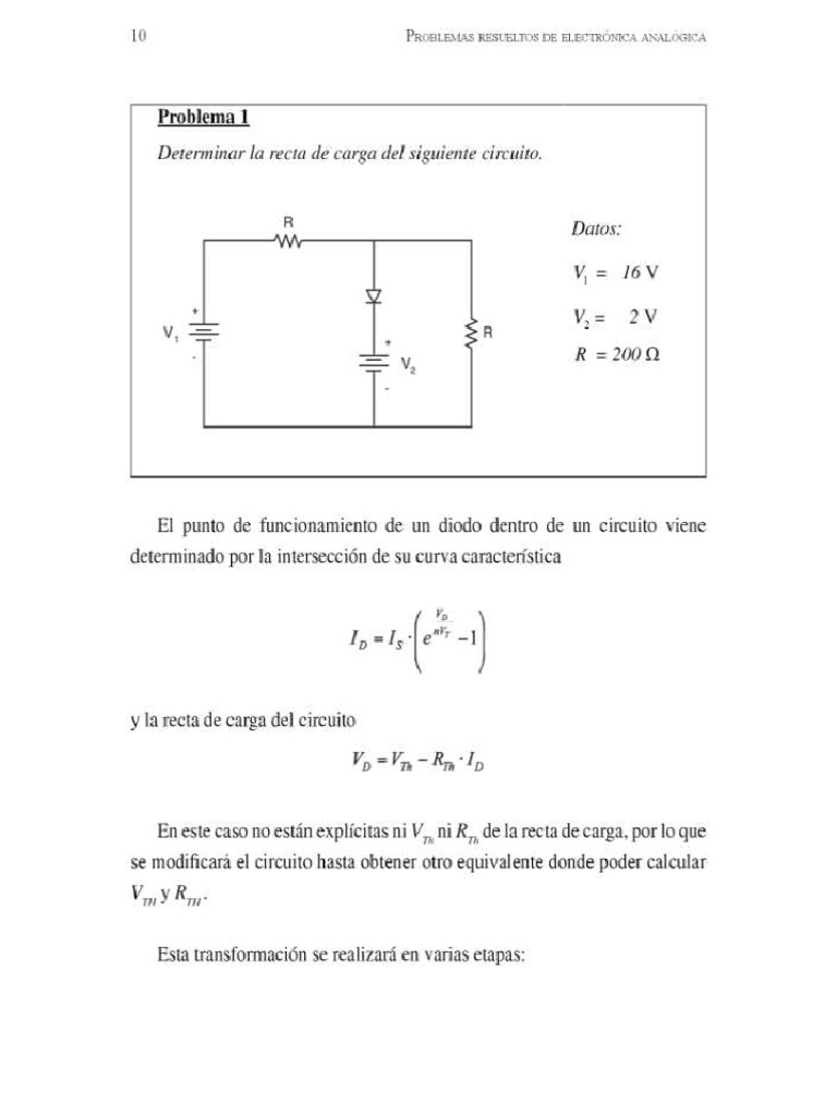 Problemas Resueltos de Diodos | PDF