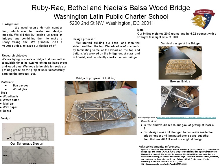 Balsa Bridge Project Poster | Download Free PDF | Wood