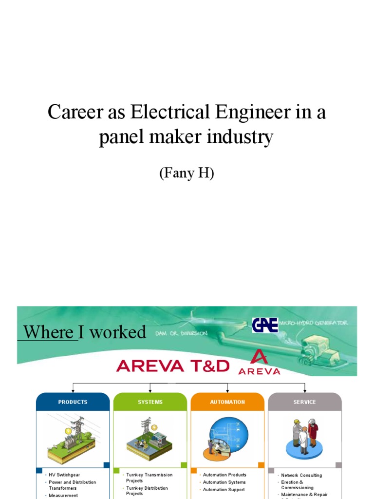 Career As Electrical Engineer in Panel Maker Industry | PDF ...