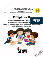 Filipino 9: Katotohanan, Kabutihan at Kagandahan Sa Nobela | PDF
