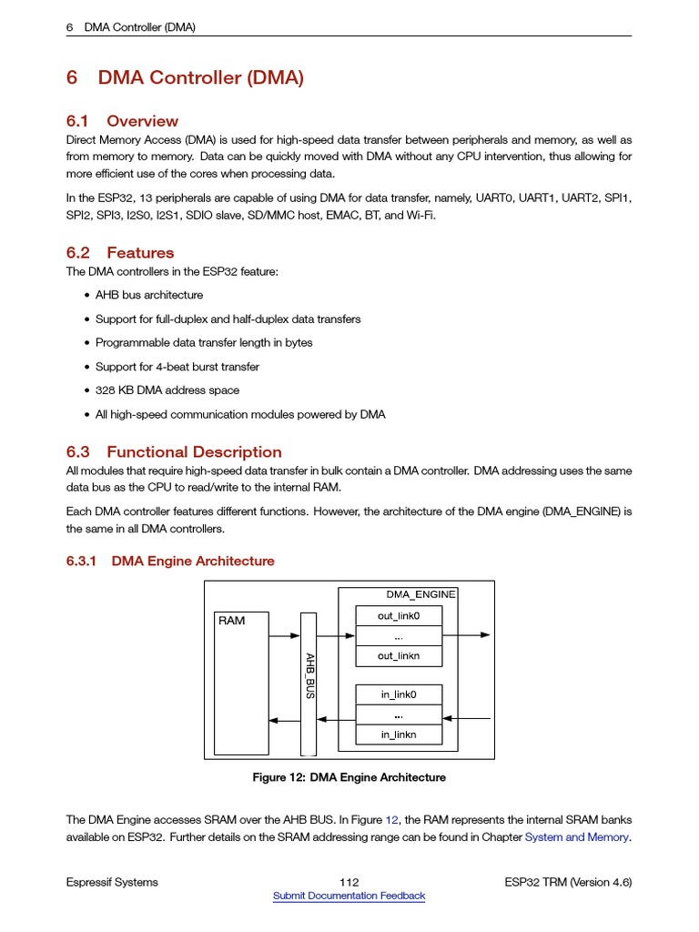 6 DMA Controller (DMA) : 6.1 Overview | PDF | Information Technology ...