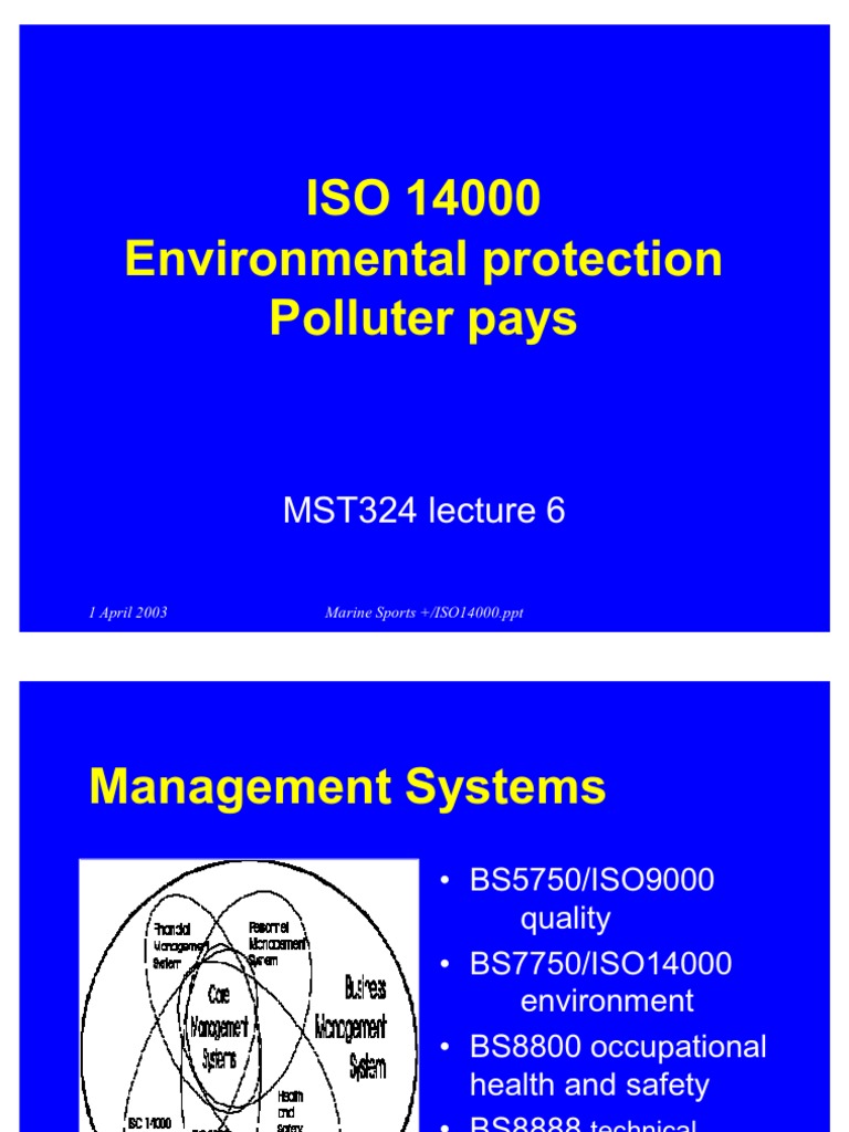 Iso 14000 | PDF | Audit | Natural Environment