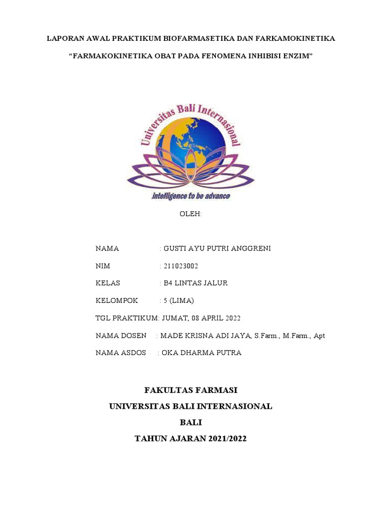 Farmakokinetika Obat Pada Fenomena Inhibisi Enzim | PDF